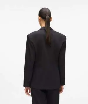 Karl Lagerfeld Kl X Amber Valletta Structured Single-breasted Blazer