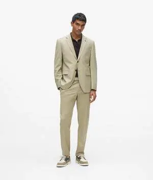 Karl Lagerfeld Slim-fit Blazer - Khaki