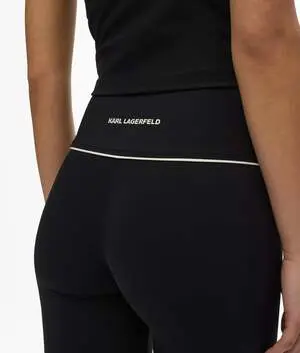 Karl Lagerfeld Contrast Piping Athleisure Shorts