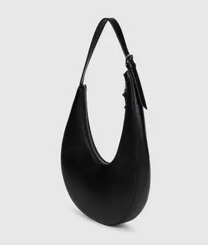 KL JEANS Rounded Leather Hobo Bag