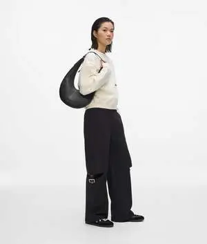 KL JEANS Jeans Rounded Leather Hobo Bag
