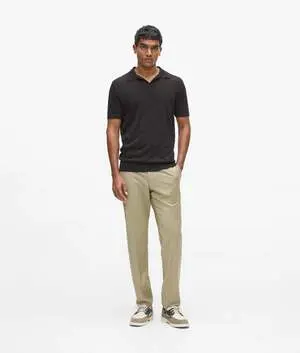 Karl Lagerfeld Monogram Knit Polo Shirt