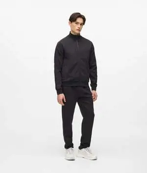 Karl Lagerfeld Logo Tape Zip-up Sweatshirt