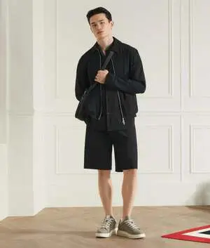 Karl Lagerfeld Logo Tape Zip-up Sweatshirt
