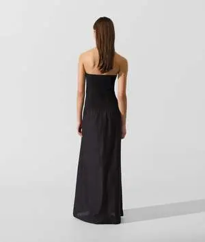 Karl Lagerfeld Signature Maxi Dress - Black