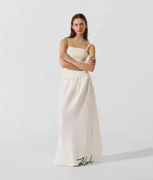 Karl Lagerfeld Maxi Dress - Cannoli Cream