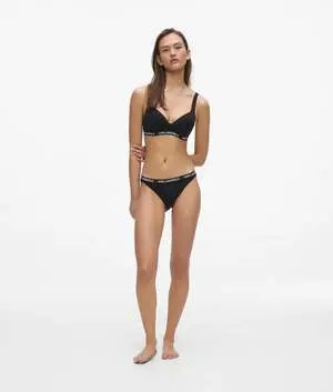 Karl Lagerfeld Logo Padded Bra