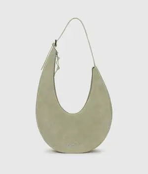 KL JEANS Rounded Suede Hobo Bag