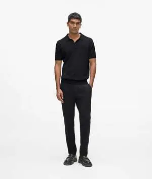 Karl Lagerfeld Drawcord Waist Pants - Black