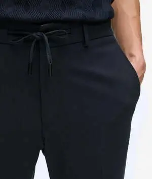 Karl Lagerfeld Drawcord Waist Pants - Navy