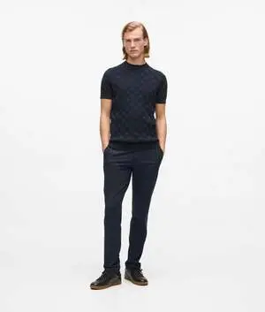 Karl Lagerfeld Drawcord Waist Pants - Navy