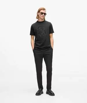 Karl Lagerfeld Tonal Karl Print T-shirt - Black