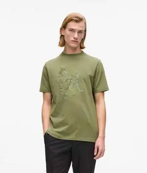 Karl Lagerfeld Tonal Karl Print T-shirt - Olive