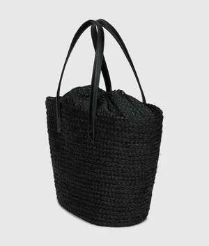 Karl Lagerfeld Autograph Raffia Beach Tote