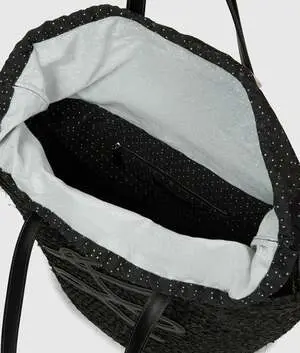 Karl Lagerfeld Autograph Raffia Beach Tote