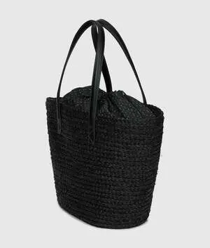 Karl Lagerfeld Autograph Raffia Beach Tote