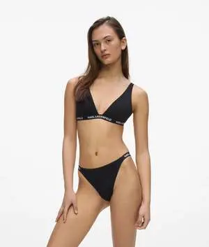 Karl Lagerfeld Logo High-leg Thong