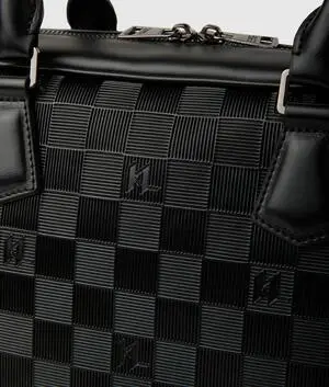 Karl Lagerfeld Monogram Checkerboard Laptop Bag