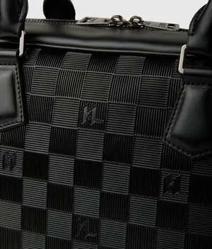 Karl Lagerfeld Monogram Checkerboard Laptop Bag