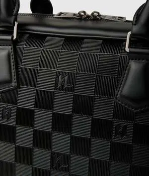 Karl Lagerfeld Monogram Checkerboard Laptop Bag