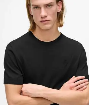 Karl Lagerfeld Short-sleeved Embroidered Sweater - Black