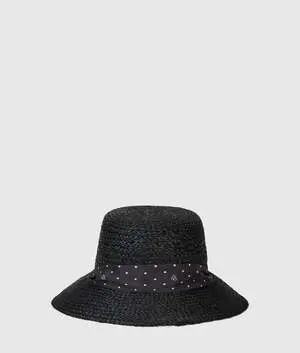 Karl Lagerfeld Autograph Raffia Beach Bucket Hat