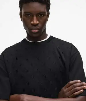 Karl Lagerfeld Monogram Short-sleeved Sweater