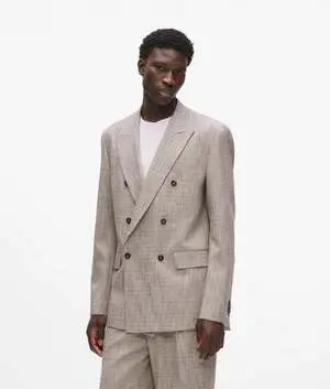 Karl Lagerfeld Double-breasted Blazer - Brown