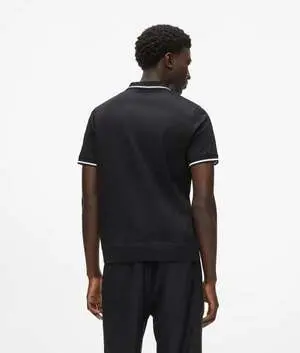Karl Lagerfeld Contrast Piping Polo Shirt