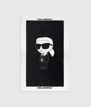 Karl Lagerfeld Ikon Beach Towel - Black