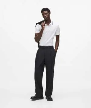 Karl Lagerfeld Textured Polo Shirt