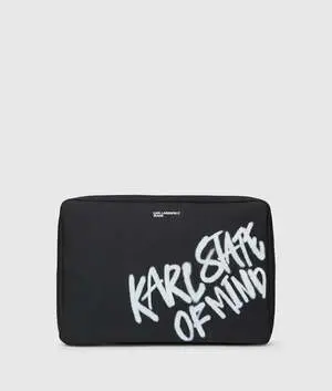KL JEANS Jeans "karl State Of Mind" Laptop Pouch - Black
