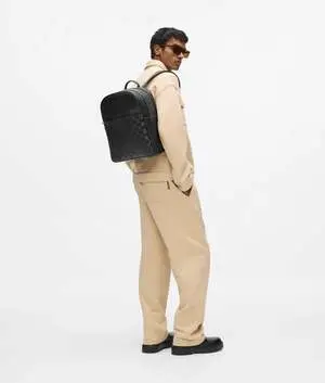 Karl Lagerfeld Monogram Checkerboard Backpack