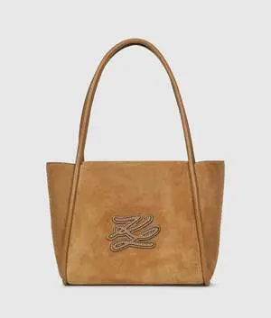 Karl Lagerfeld K/autograph Patch Tote Bag - Caramel