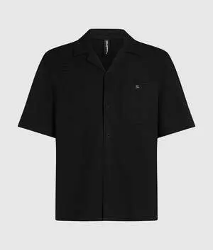 Karl Lagerfeld Textured Beachwear Shirt - Black