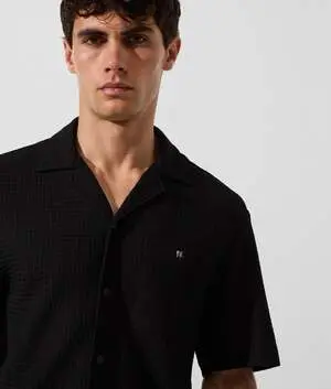 Karl Lagerfeld Textured Beachwear Shirt