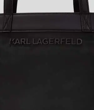 Karl Lagerfeld Logo Mesh Tote Bag
