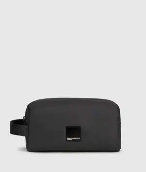 KL JEANS Jeans Venture Washbag In Coated Nylon - Black