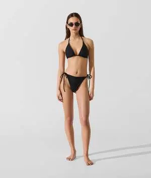 Karl Lagerfeld Rhinestone Embellished Bikini Bottoms