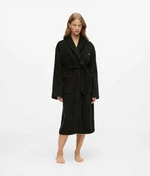 Karl Lagerfeld Terry Bathrobe - Black