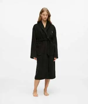 Karl Lagerfeld Terry Bathrobe - Black