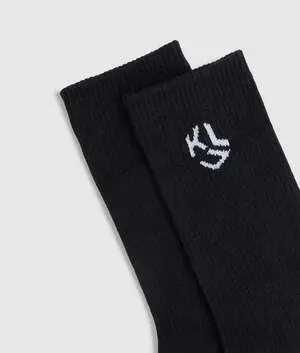 KL JEANS Monogram Mid-length Socks 2-pack
