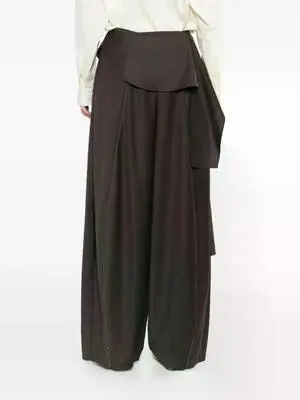 YANGKEHAN Ruffled Panelled Trousers