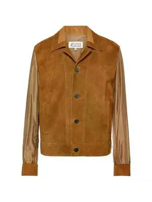 MAISON MARGIELA Suede Bomber Jacket