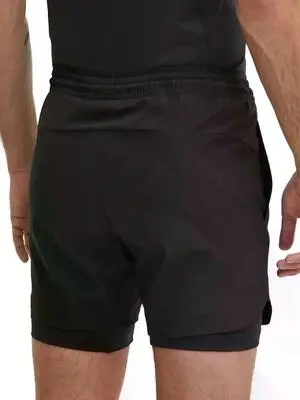 EA7 Logo Print Track Shorts