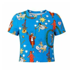 PITAYA YOGA Pixie's Tarot T-shirt Bamboo - Blue
