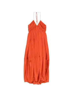 Zimmermann Mahon Silk Maxi Dress - Orange