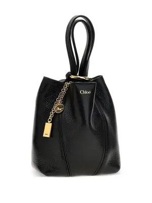 Chloé Spin Small Leather Tote - Black