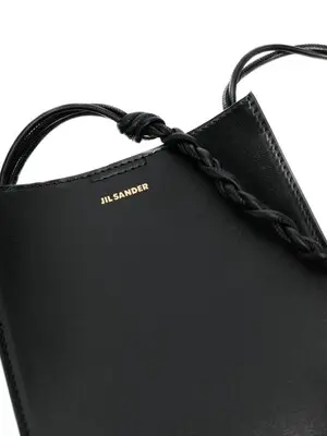 JIL SANDER Tangle Small Leather Crossbody Bag - Black