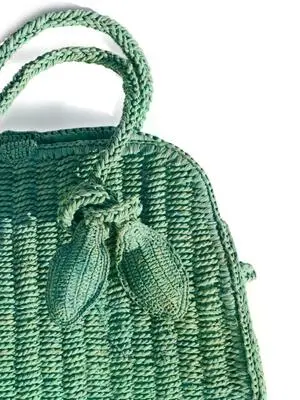 Jacquemus Le Petit Turismo Raffia Bag - Green